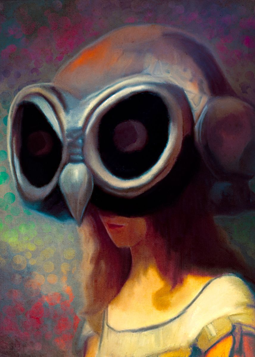 'Owls and Tentacles No 2' Poster, picture, metal print, paint by ...