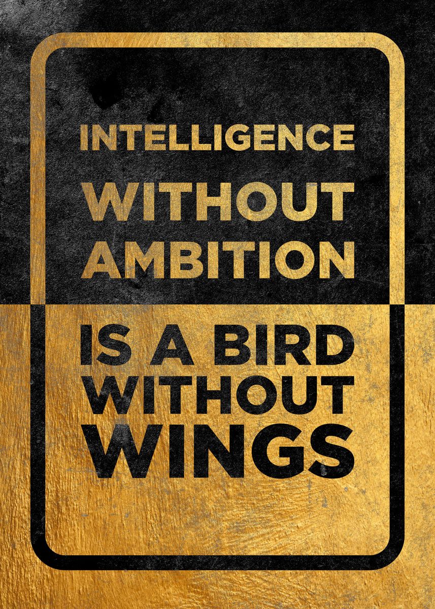 'Intelligent Motivational' Poster, picture, metal print, paint by ...