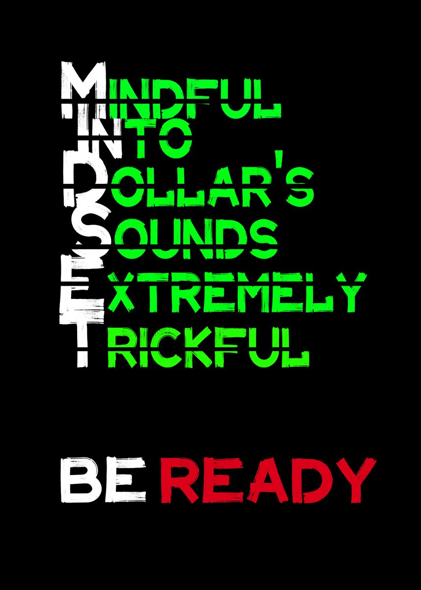 'Mindset Quote V2' Poster by PrintYourDigitals | Displate