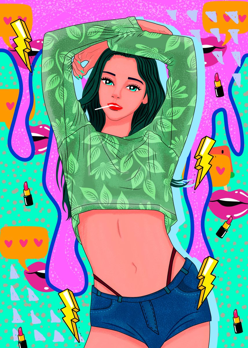 'body goals pop art' Poster by malenia ring | Displate