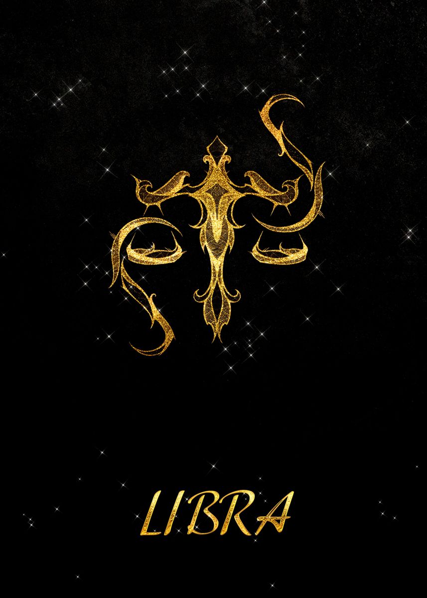 'libra' Poster, picture, metal print, paint by Day1bun Art | Displate
