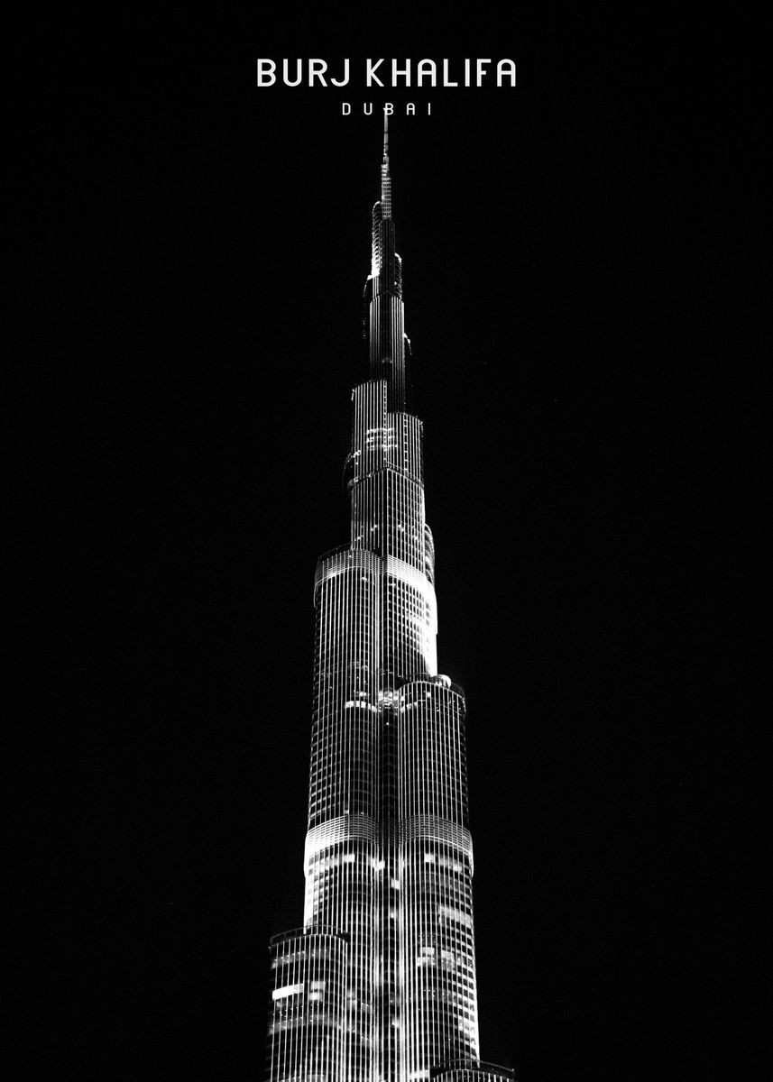 'Burj Khalifa ' Poster, picture, metal print, paint by Travel Addict ...