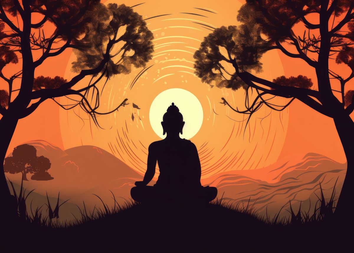 'The Path Within Buddha' Poster by PRANIT BANSODE | Displate