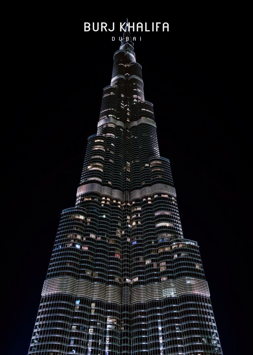 'Burj Khalifa ' Poster, picture, metal print, paint by Travel Addict ...
