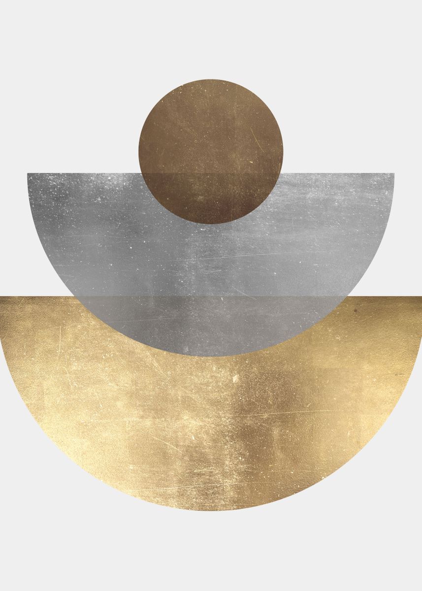 'Metal and gold art 02' Poster, picture, metal print, paint by Vitor ...