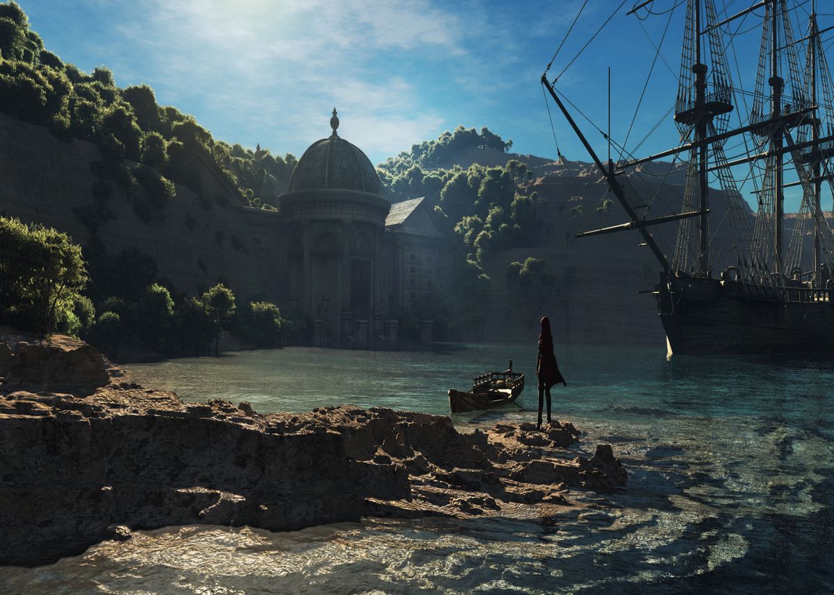 'fantasy port' Poster by Travel Travel | Displate