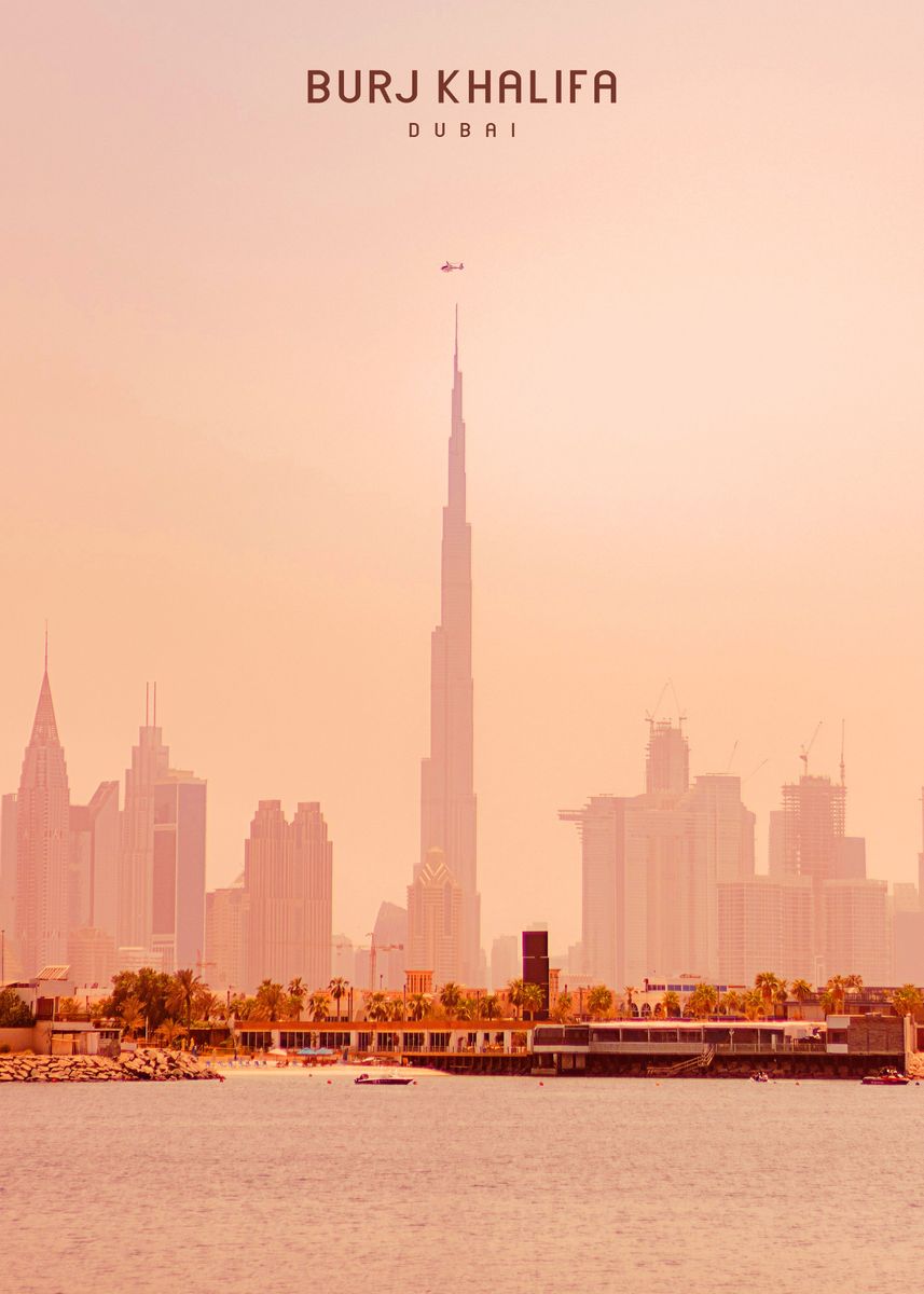 'Burj Khalifa ' Poster, picture, metal print, paint by Travel Addict ...