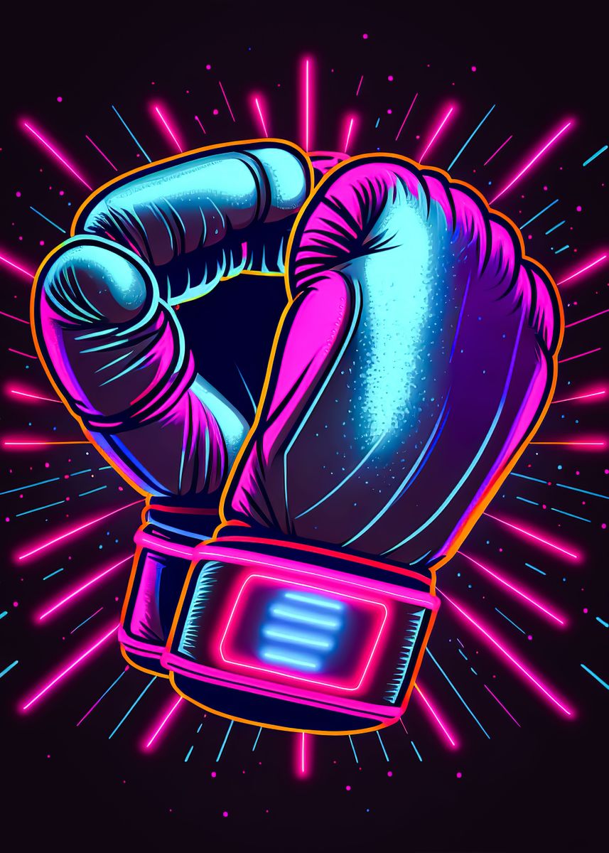 'Boxing Gloves' Poster, picture, metal print, paint by Zachariah Stacey ...