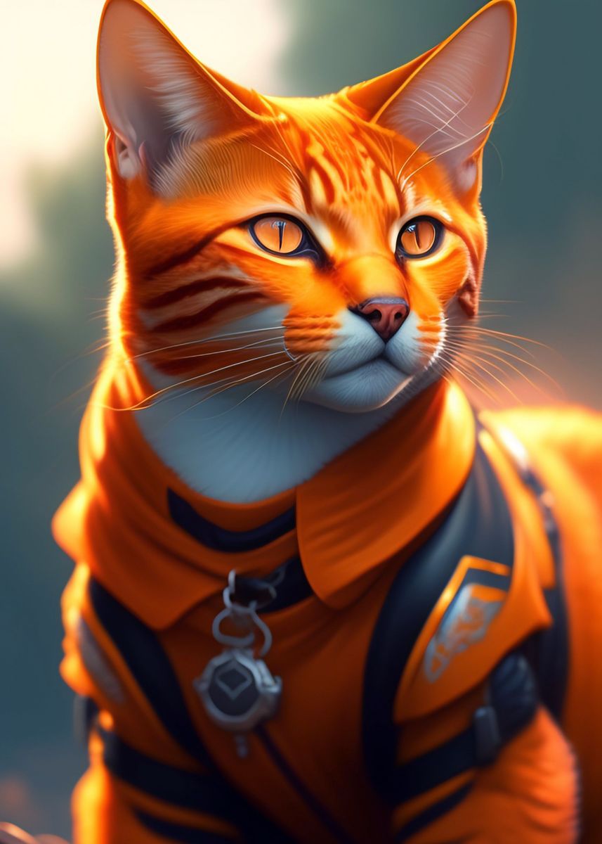 'ADULT CAT' Poster, picture, metal print, paint by LuckStory | Displate