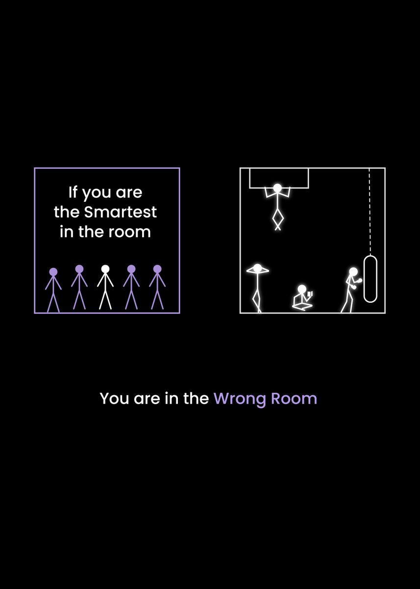 'The Smartest In The Room' Poster, picture, metal print, paint by ...