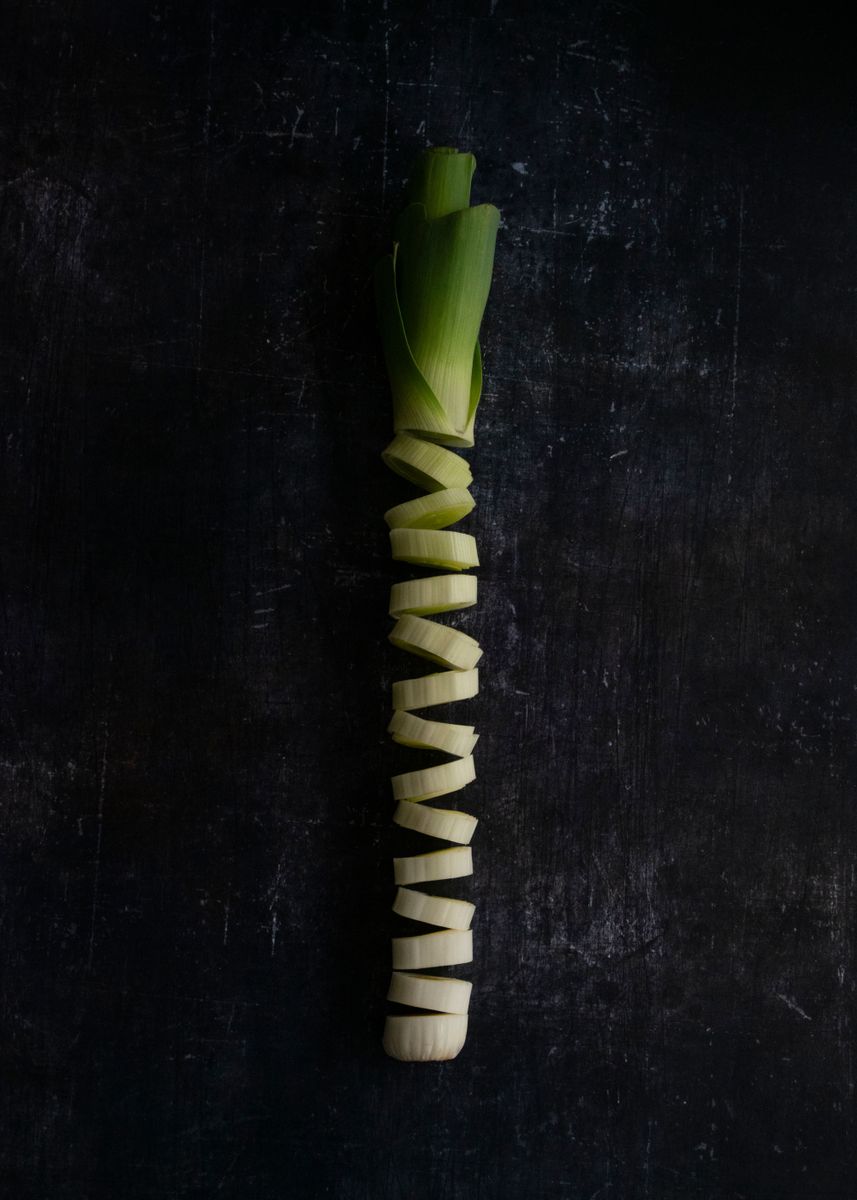 'A Sliced Leek' Poster by Camilla Kutna | Displate