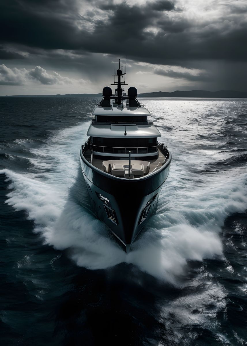 'Yacht Cruise' Poster, picture, metal print, paint by David Godbehere ...