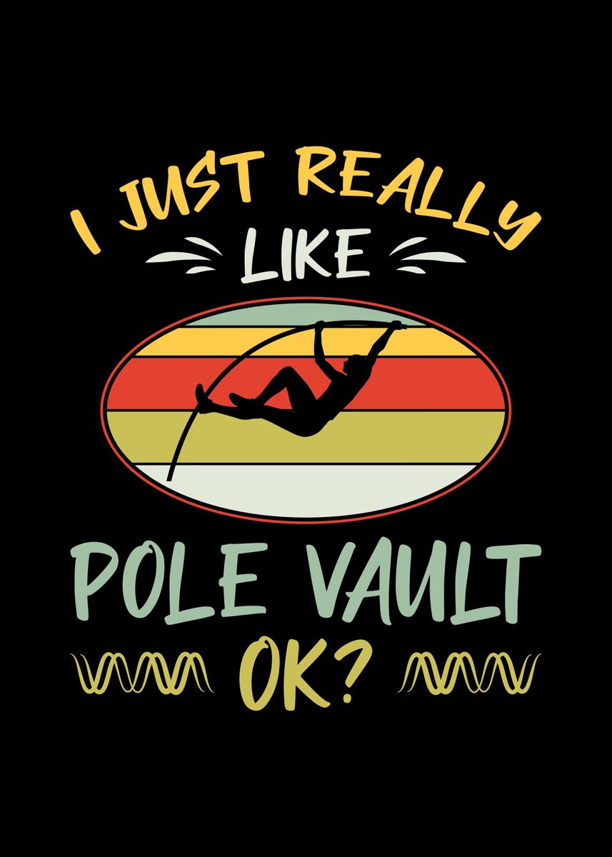 'Pole Vault' Poster, picture, metal print, paint by Sebastian Wünsche ...