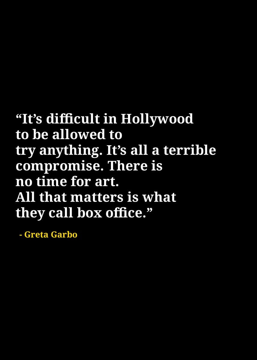 'greta garbo quotes ' Poster, picture, metal print, paint by DNSM ...