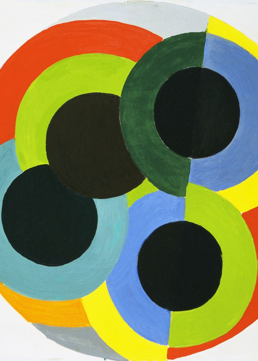 'Disks' Poster, picture, metal print, paint by Mango Art | Displate