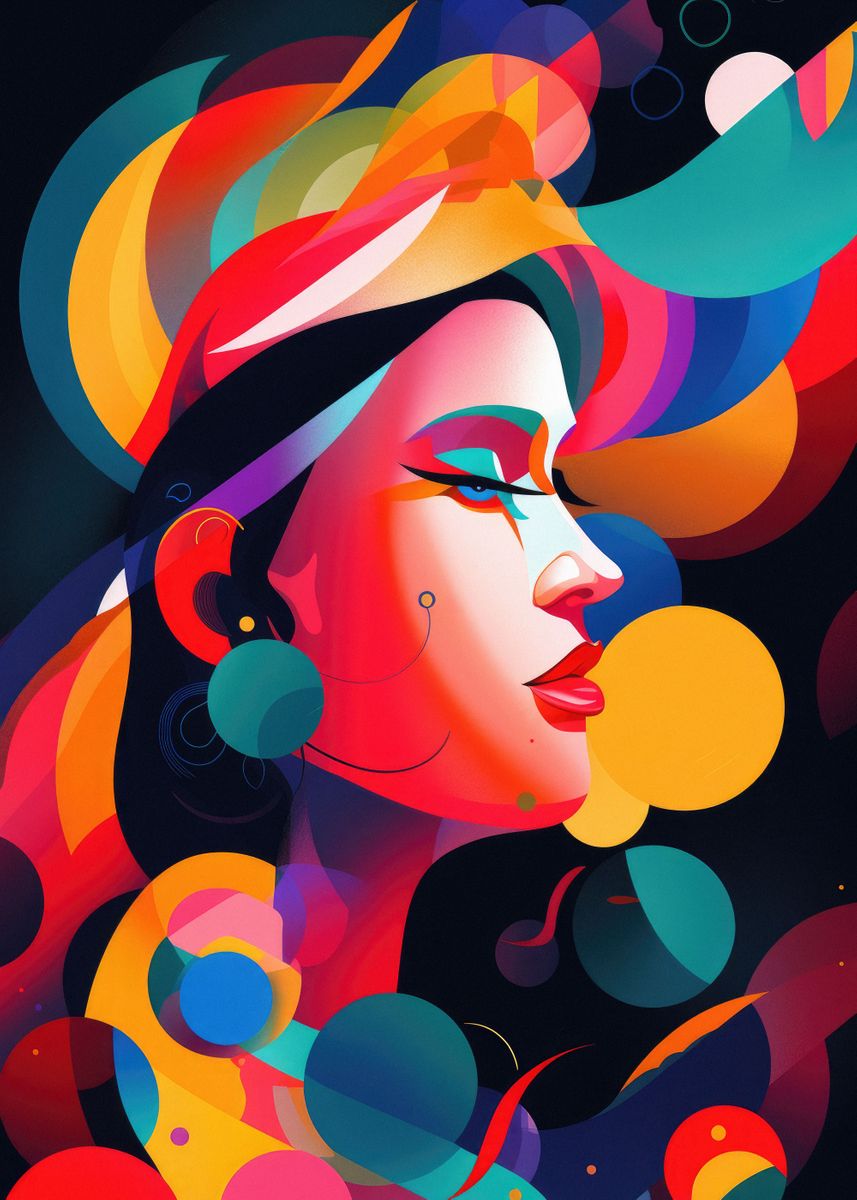 'Dazzling and Sparkling' Poster, picture, metal print, paint by ...