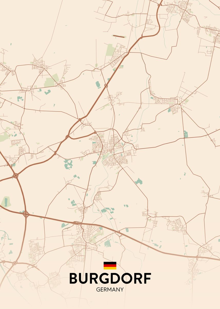 'Burgdorf DE' Poster by IMR Designs | Displate