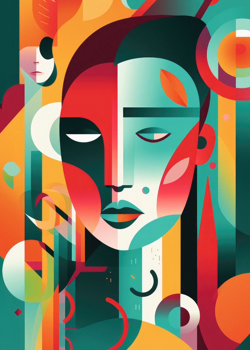 'Pensive Stare' Poster, picture, metal print, paint by Colorfux | Displate