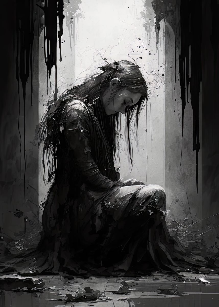 'Absent of Mercy' Poster, picture, metal print, paint by Michael ...