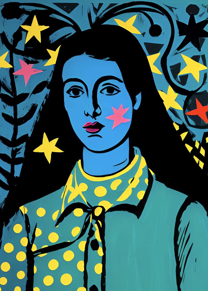 'Moonlight Girl' Poster by BluePinkPanther | Displate