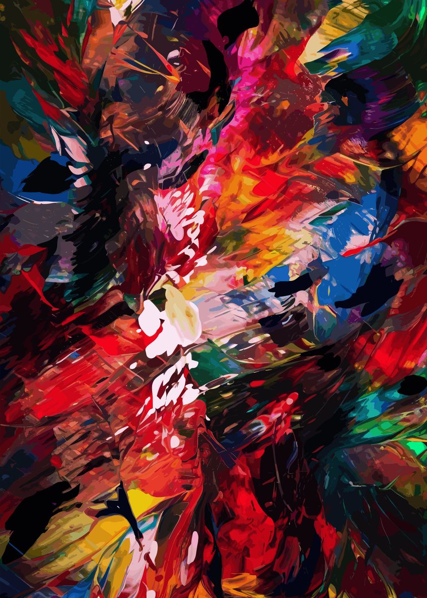 'Cosmic Abstractions' Poster by TrailbrazingArt | Displate