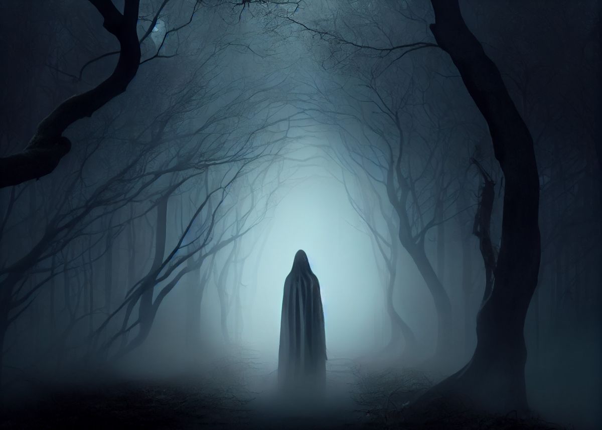 'Scary shadow figure' Poster by Below Horizon | Displate