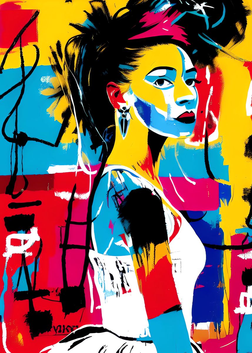 'Street Art Portrait' Poster, picture, metal print, paint by ...