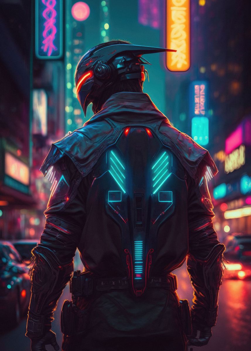 'Assassinate Cyborg Ninja' Poster by AnimyArt | Displate