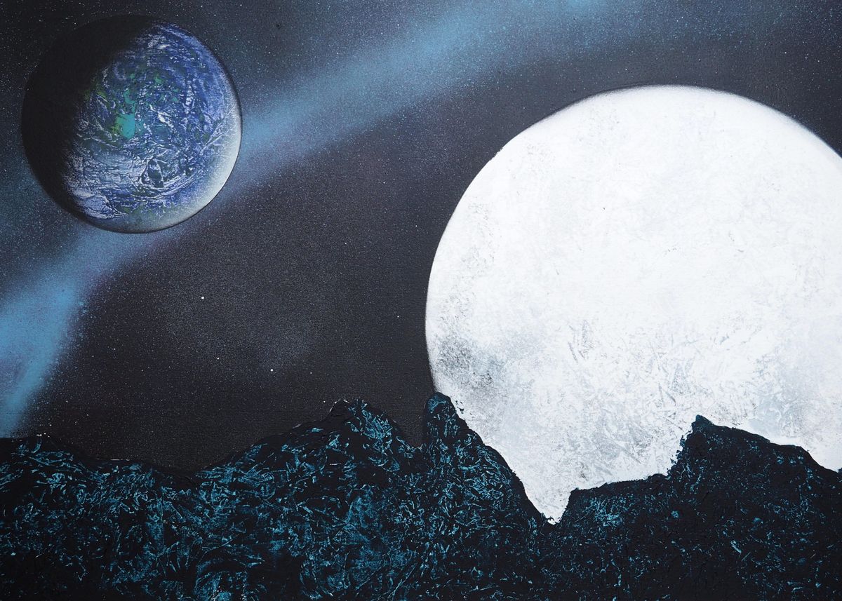 'Pale Moon Rising' Poster by JJP Art | Displate