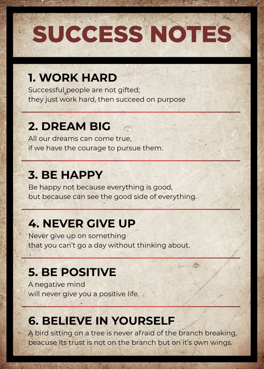 'success motivational' Poster, picture, metal print, paint by Limited ...