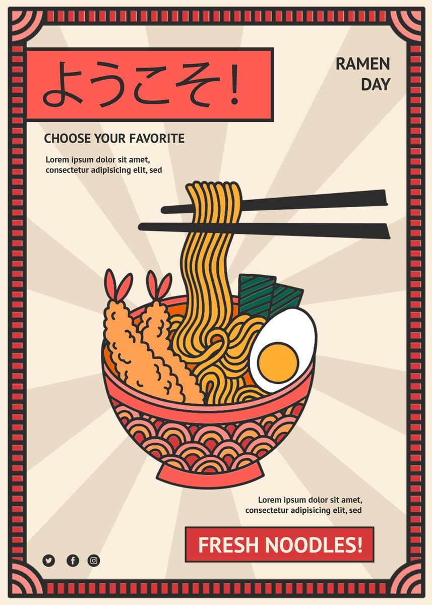 'Ramen Japanese Food' Poster, picture, metal print, paint by Nature ...