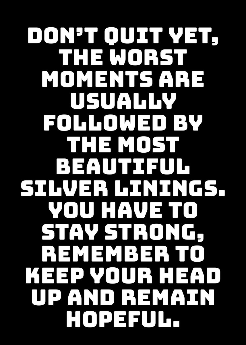 'motivational' Poster, picture, metal print, paint by Nami Kulo | Displate