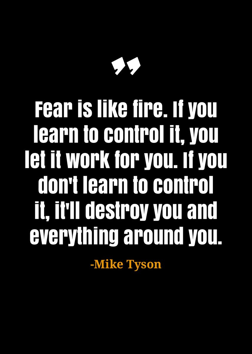 'Mike Tyson quotes ' Poster, picture, metal print, paint by pus meong ...