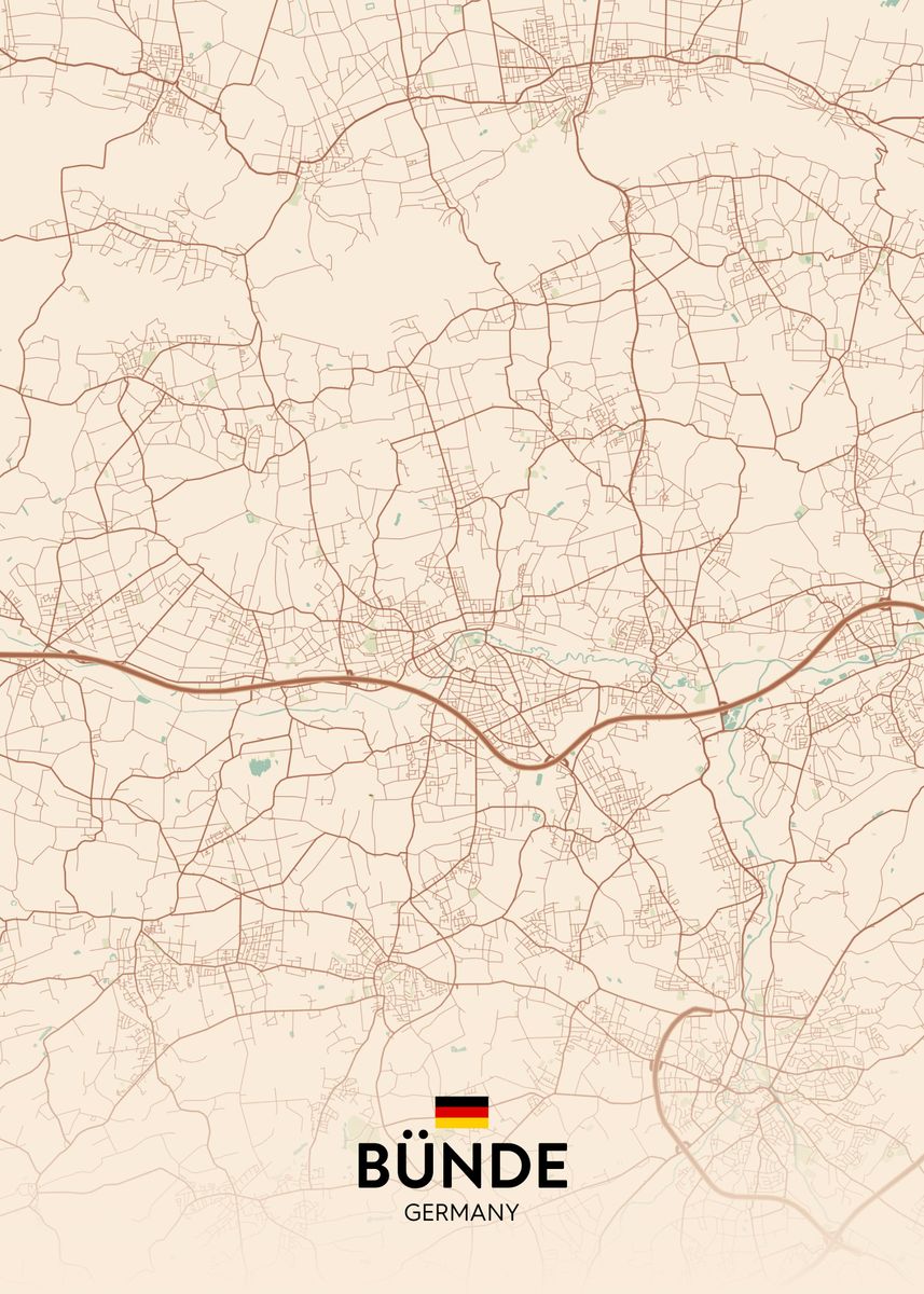 'Bunde DE' Poster, picture, metal print, paint by IMR Designs | Displate