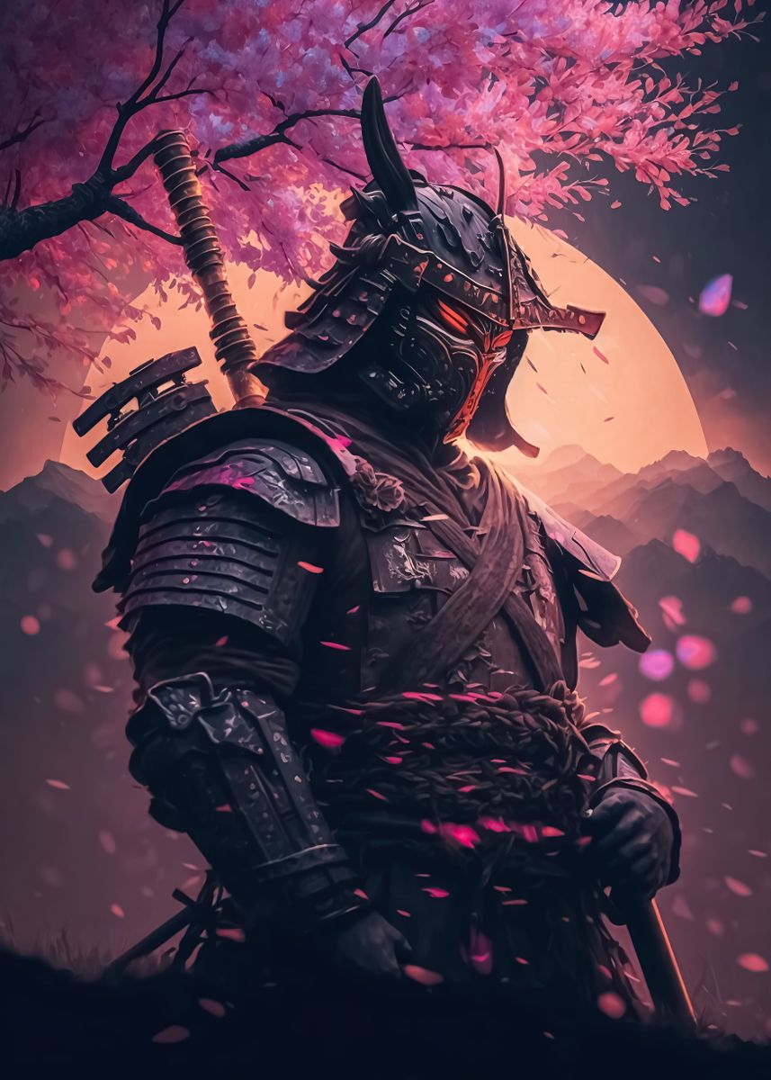 'Samurai 3' Poster, picture, metal print, paint by the Moooh | Displate