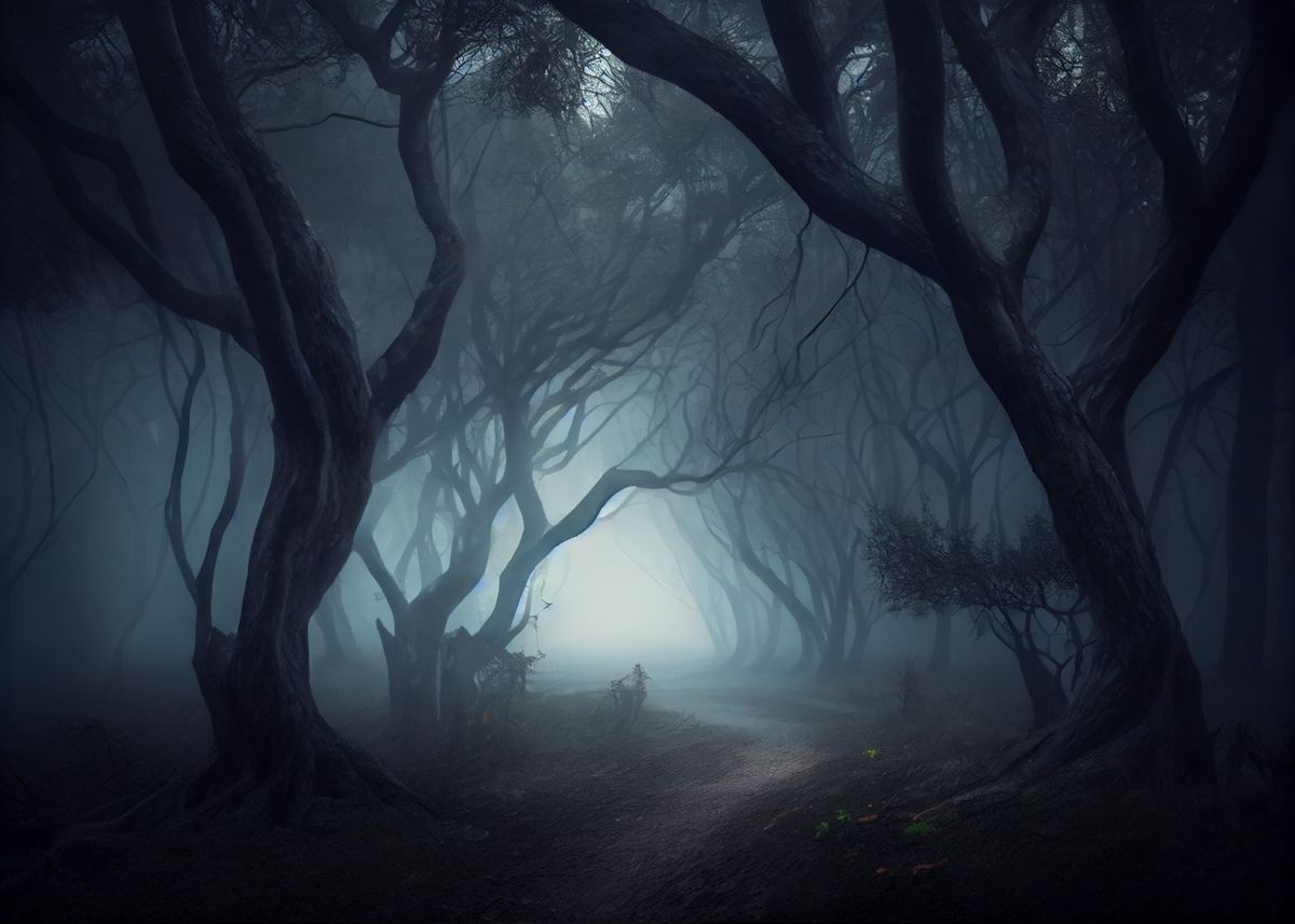 'Evil forest road' Poster by Below Horizon | Displate