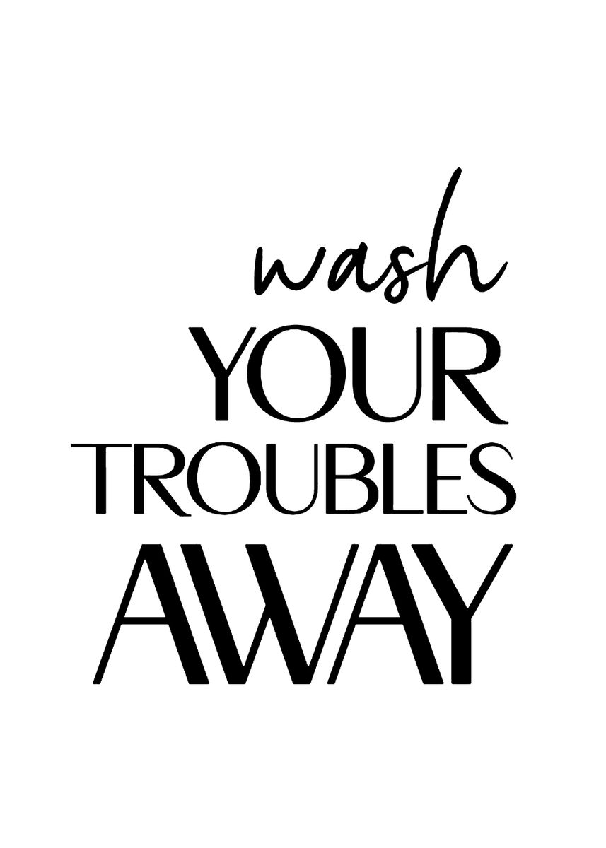 'Bathroom Toilet Funny Text' Poster by Tomoko Neko | Displate