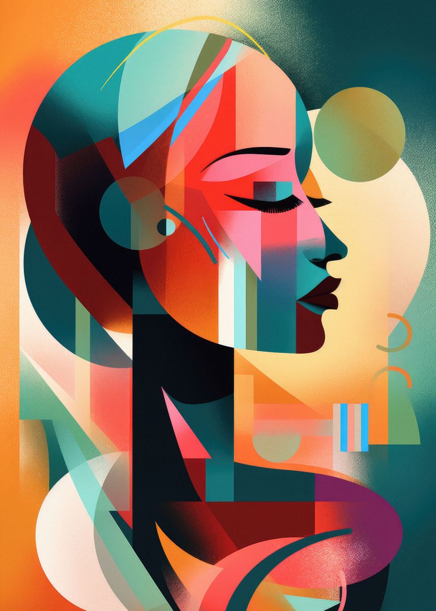 'Disconnected but Content' Poster, picture, metal print, paint by ...