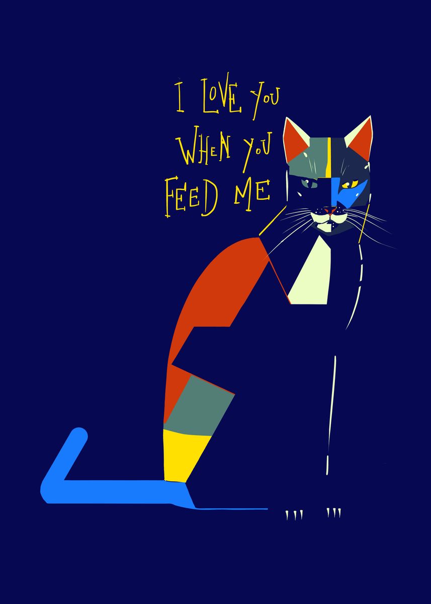 'Feed me' Poster, picture, metal print, paint by Kharma Zero | Displate