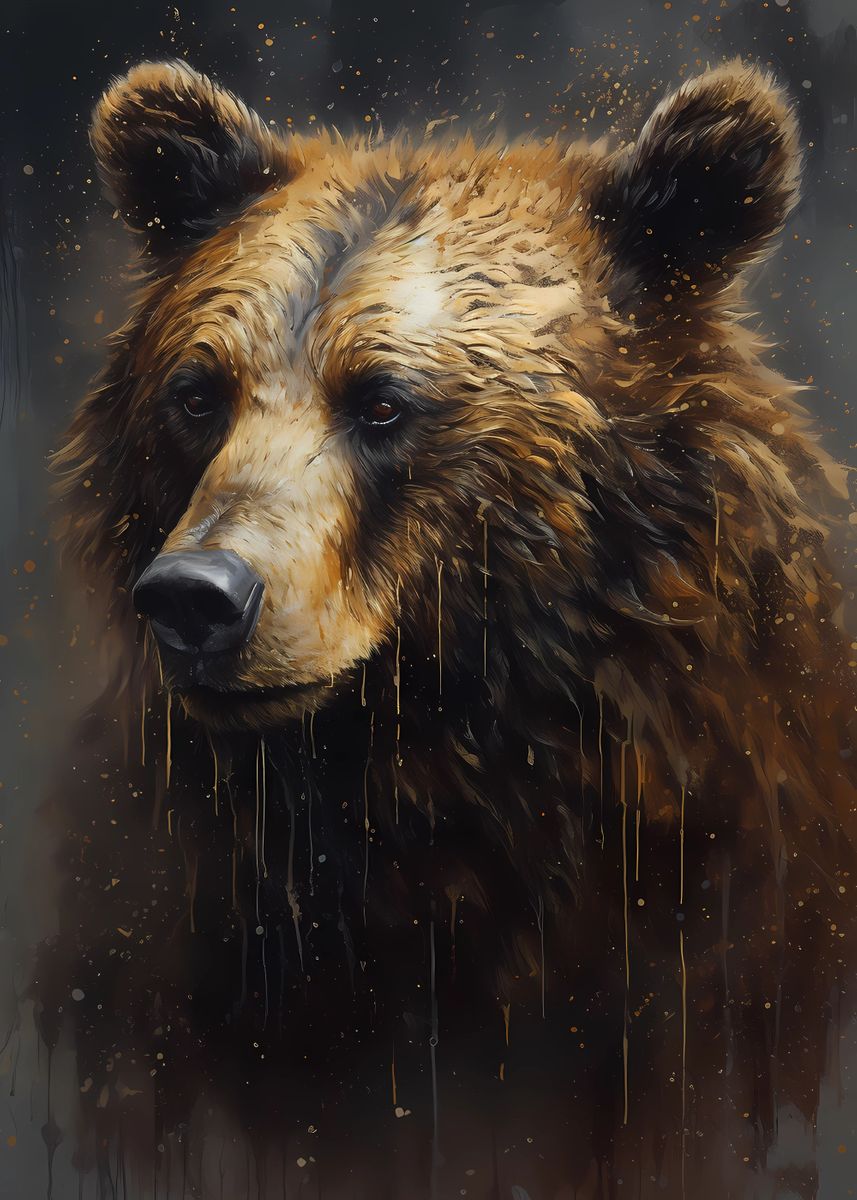 'Bear Imaginative play' Poster by Adam Decor | Displate