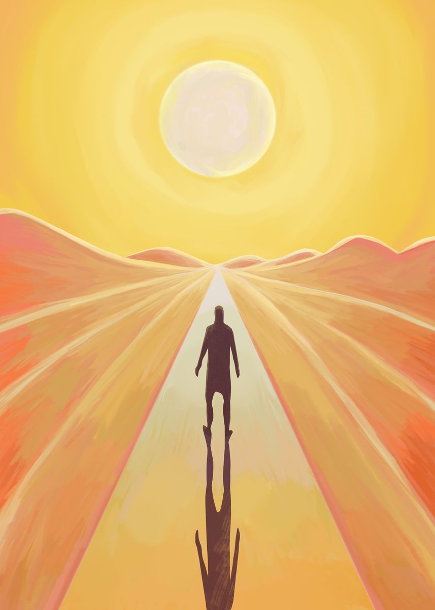 'Pathway of light' Poster, picture, metal print, paint by Essenart ...