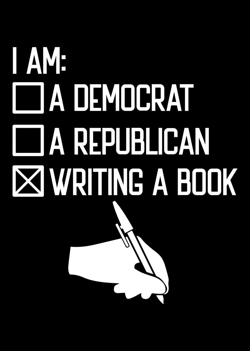 'Writer Author' Poster, picture, metal print, paint by CrazySquirrel ...