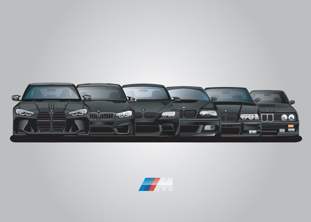 'BMW M3 Evolution' Poster by Conceptual Photography | Displate