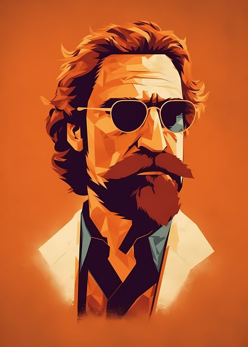 'Low Poly Portrait' Poster, picture, metal print, paint by David ...