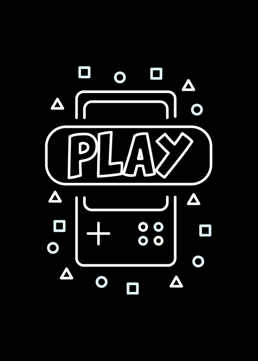 'Play Game' Poster, picture, metal print, paint by Imagination Gallery ...