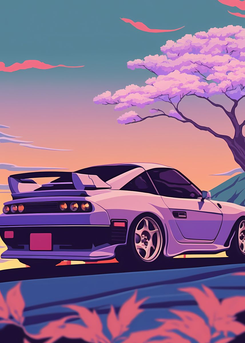 'JDM Sports Car' Poster by Mashowa | Displate
