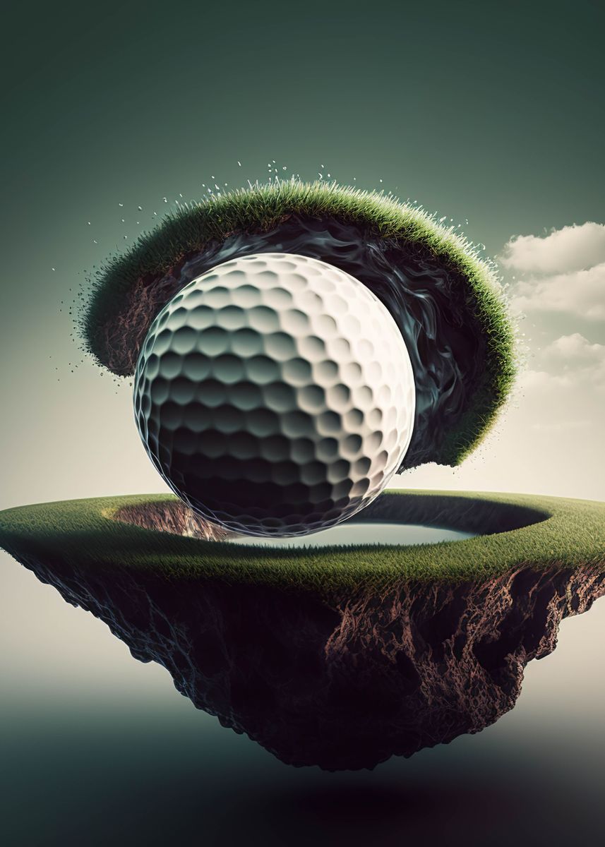 'golf course ' Poster, picture, metal print, paint by Zachariah Stacey ...