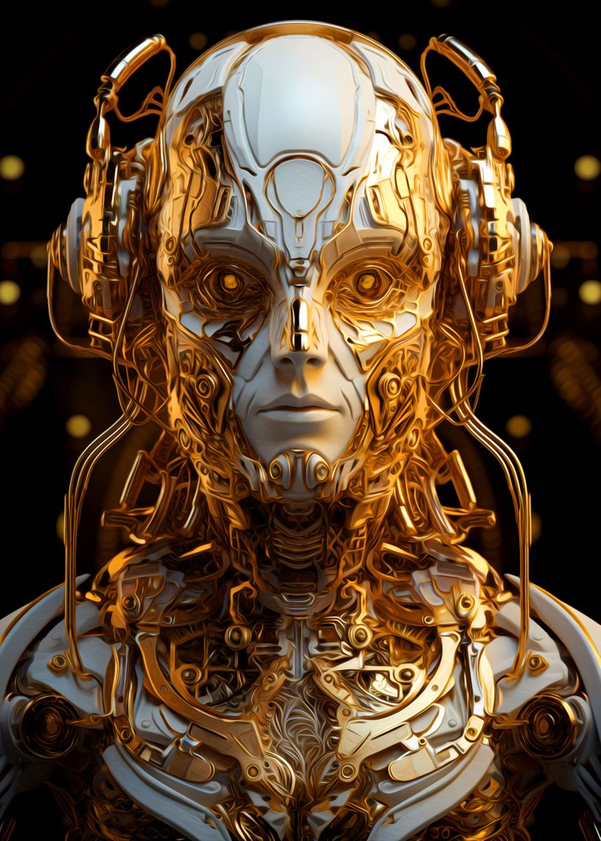 'Fantasy Cyborg Warrior' Poster, picture, metal print, paint by Nguyen ...