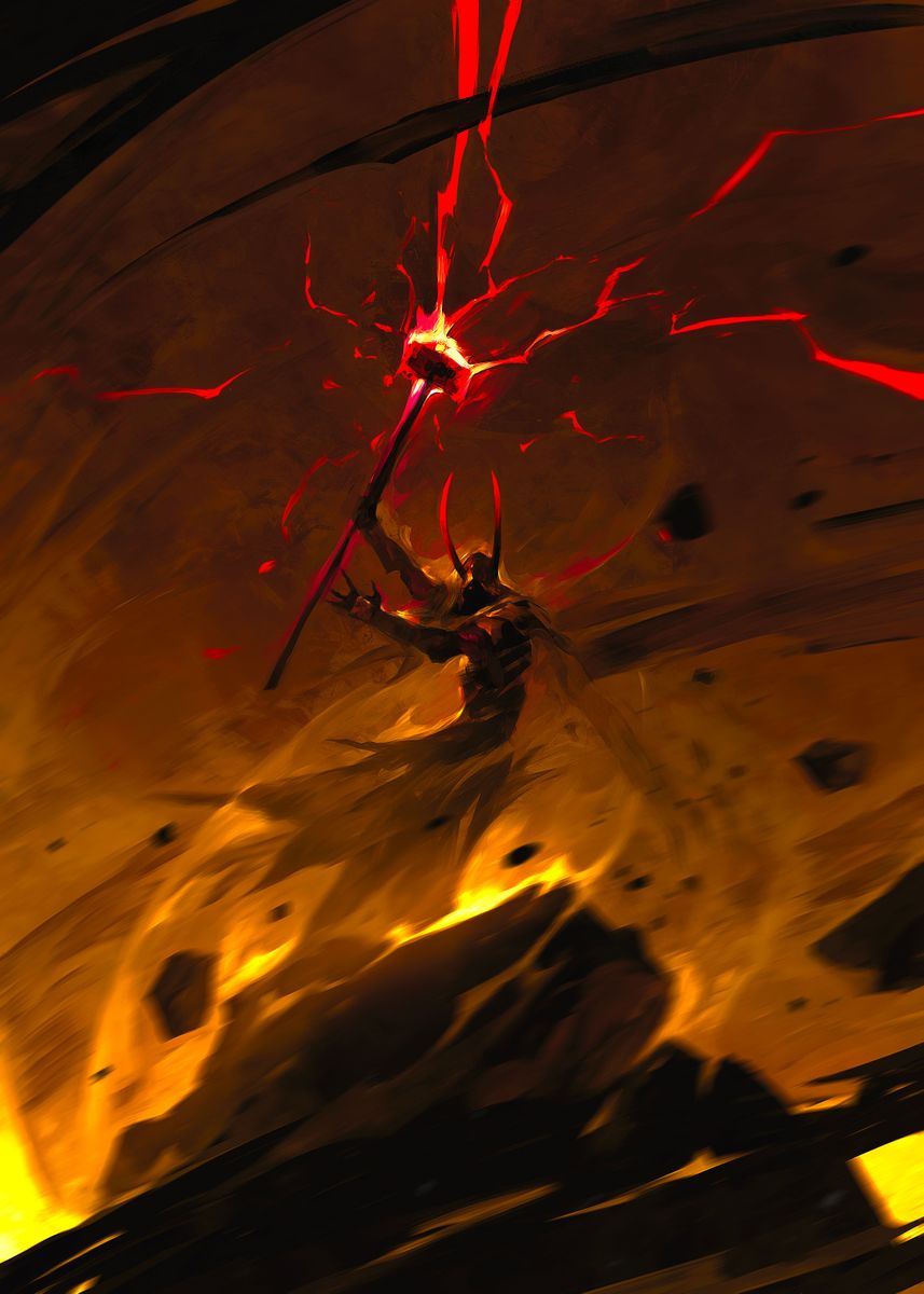 'Demon Rage' Poster, picture, metal print, paint by Dominik Mayer ...