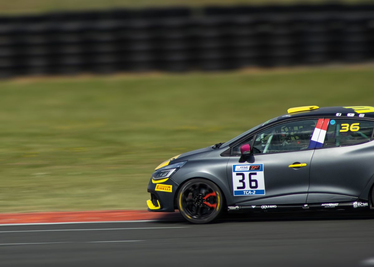 'Renault Clio Car Race' Poster by Thomas Dupuy | Displate